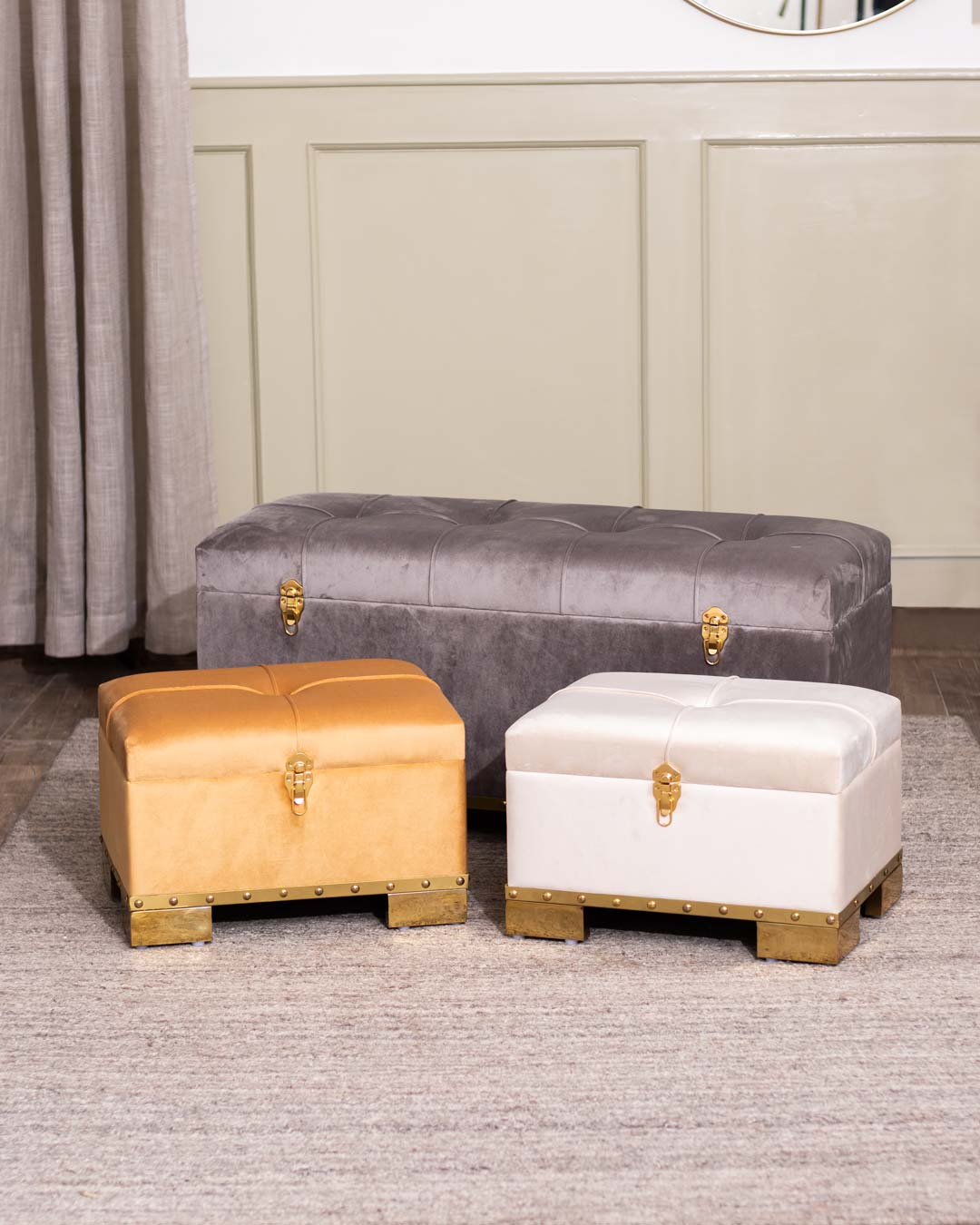 Storage & Sitting Settees - Set of 3