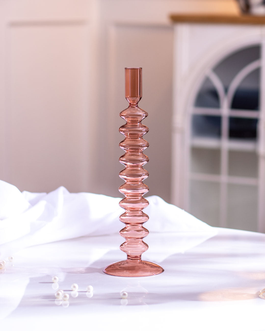 Spring Candle Holder - Brown