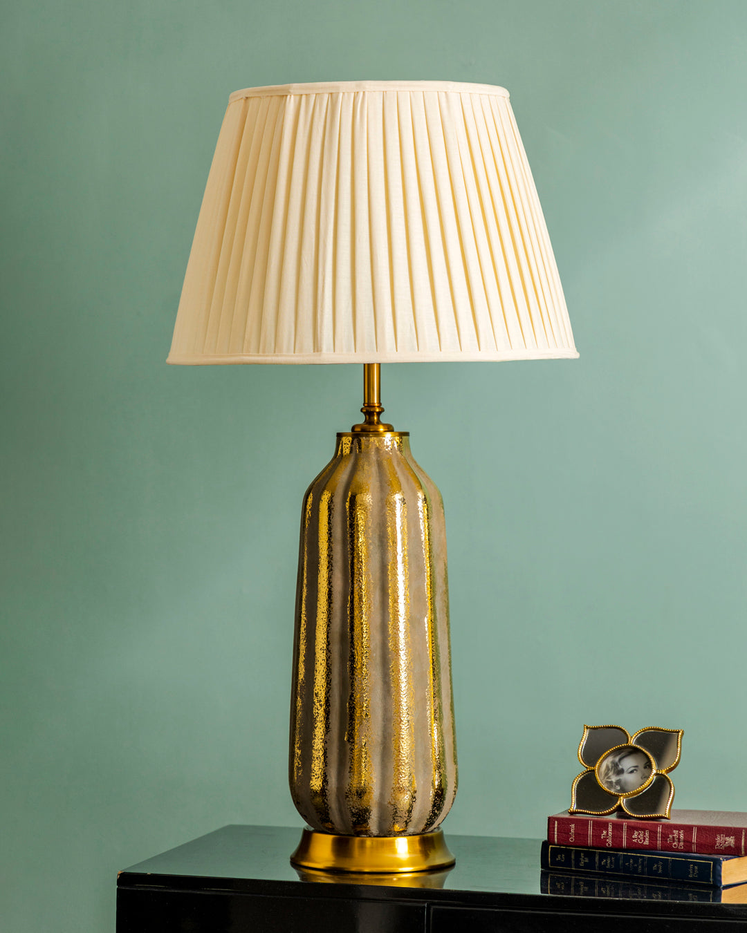 Auric Striped Table Lamp