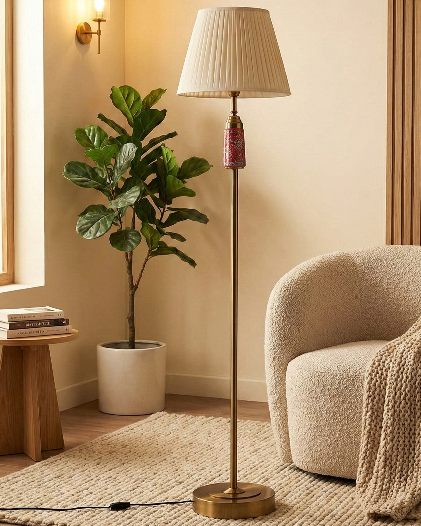 Scarlet Bloom Floor Lamp