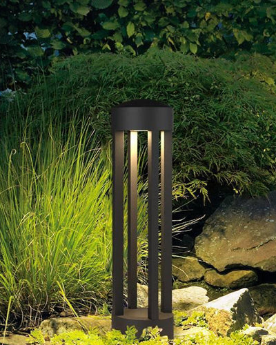 Round Column LED Garden Bollard Light - Big