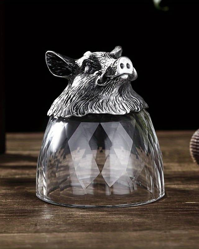 Boar Animal Head Shot Glass