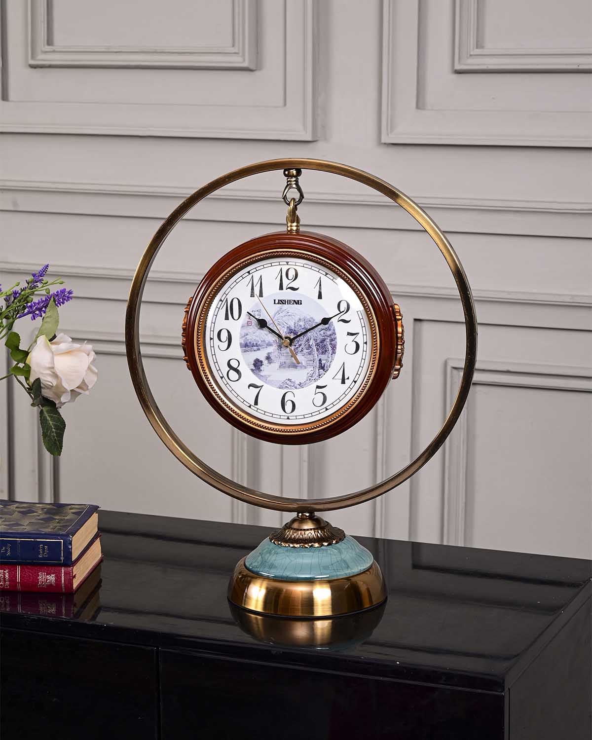 Vintage Orbit Table Clock