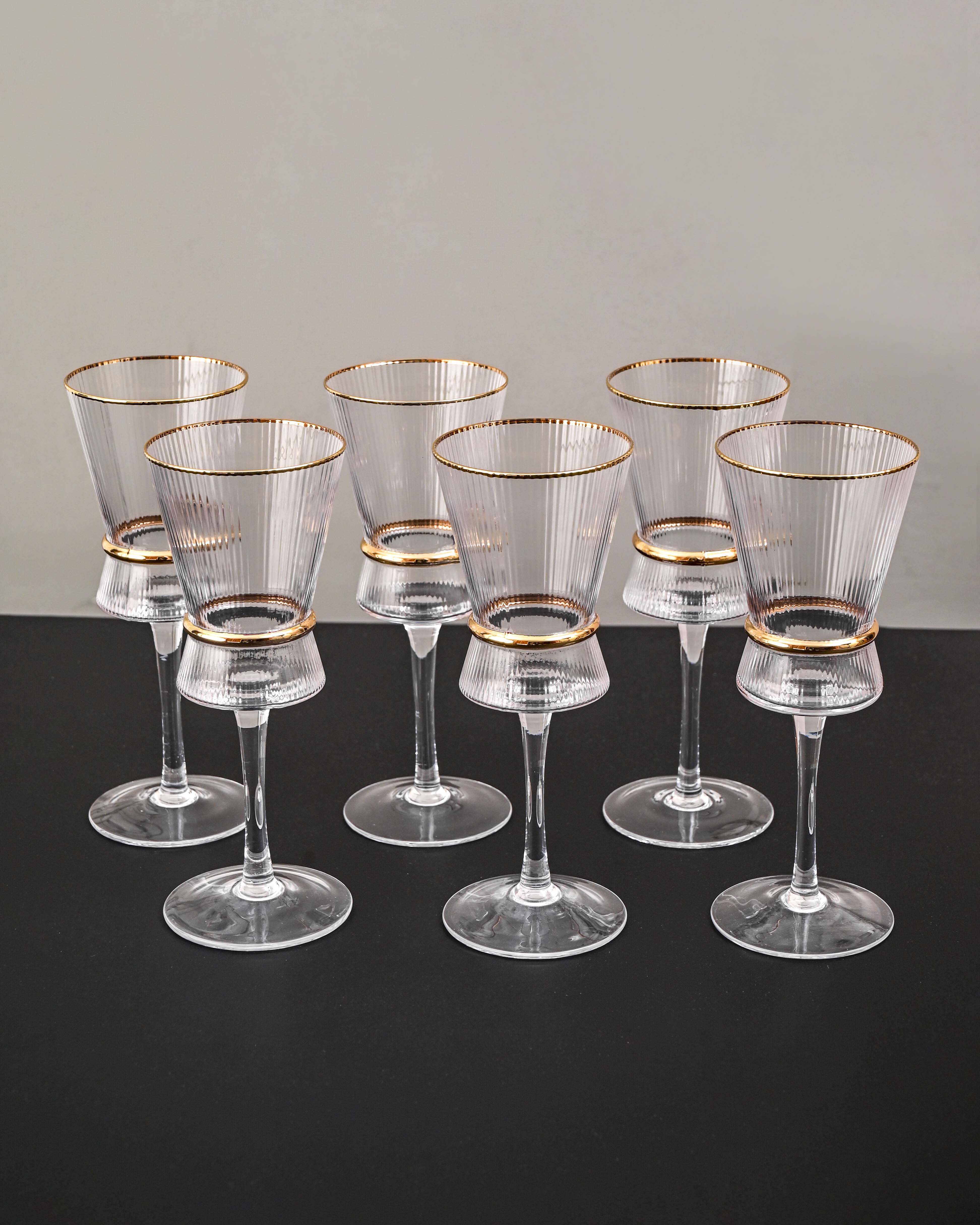 Golden Crown Luxe Wine Glass - Set of 6