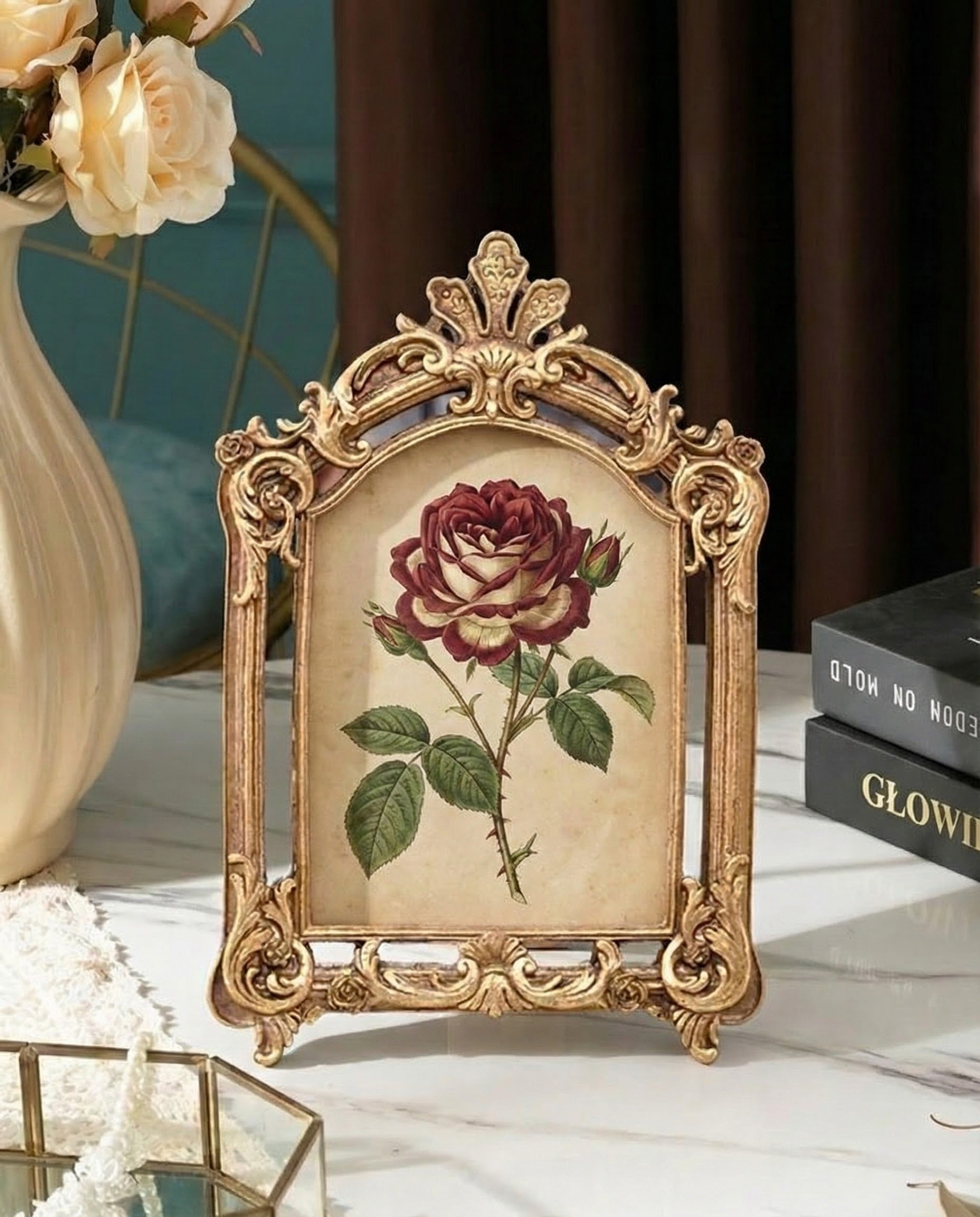 Golden Grace Vintage Photo Frame